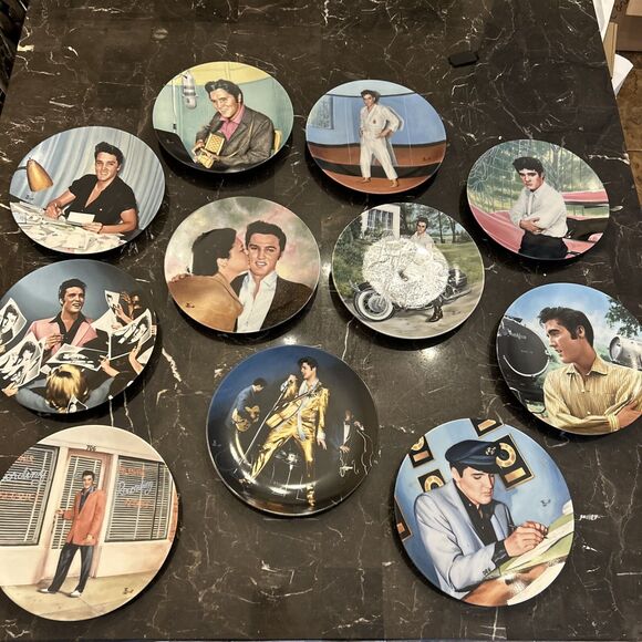 Other | Elvis Presley The King Collectors Plates Delphi Lot Of 11 ...